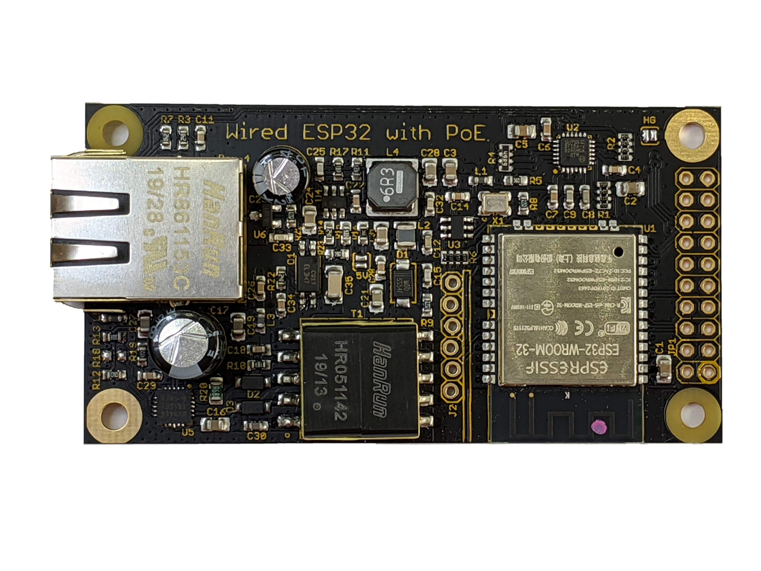 wESP32 - ESP32 with Isolated Ethernet and 13 W IEEE 802.3at Power Over Ethernet