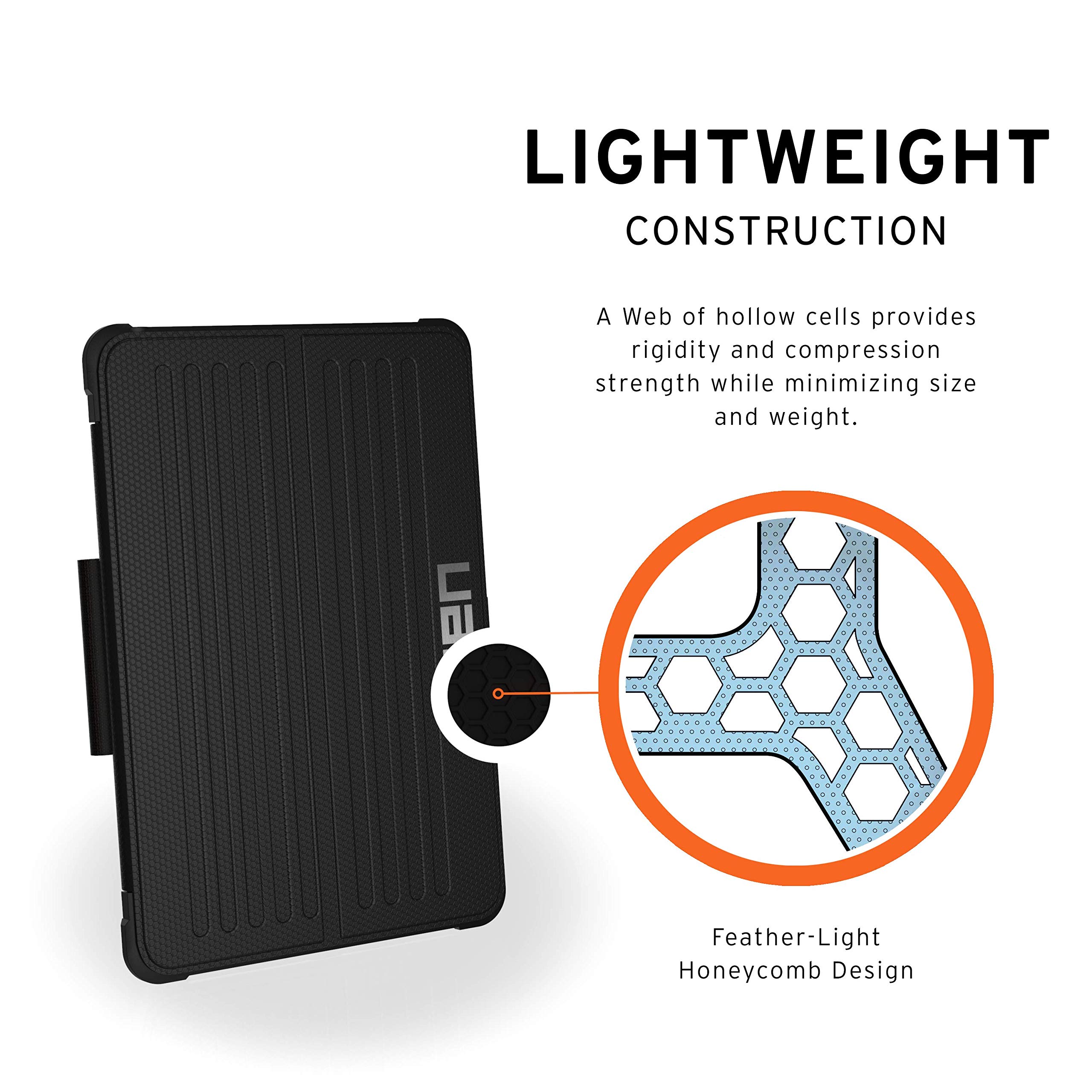 UAG Folio iPad Mini (5th Gen, 2019) Case Metropolis Feather-Light Rugged [Black] Military Drop Tested iPad Cover with Apple Pencil Holder