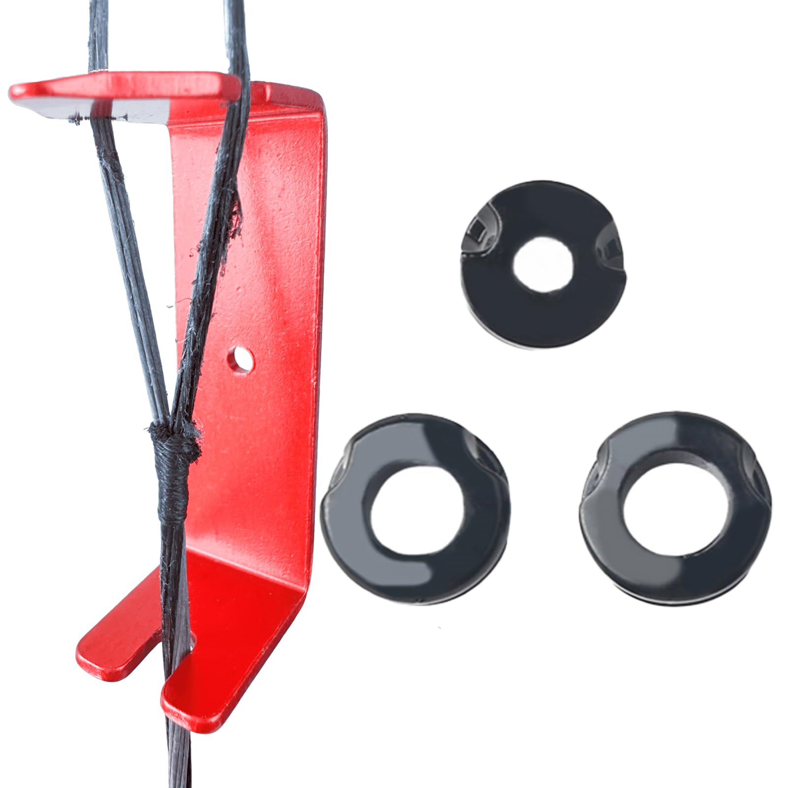 3 Sets Aluminum Hunting Bow Sight Peep for Compound Bow (Golden)