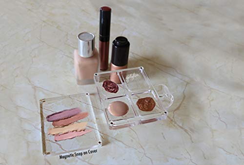 Hand Makeup Mixing Palette Makeup Lovers have been Searching for, with Lid, Great when applying makeup to others too, bye-bye Makeup Stains! 5 groves