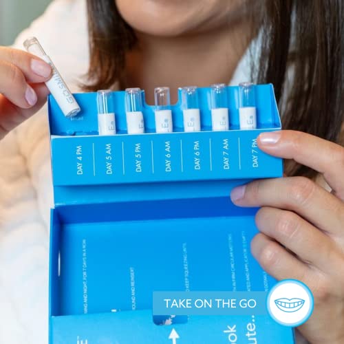 GO SMILE Extreme White Professional Teeth Whitening 7 Day Morning & Night System - Dentist Recommended & Clinically Proven to Whiten in 7 Days with No Sensitivity, 14 Single Use Whitener Applicators