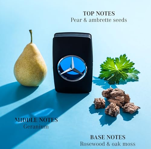 Mercedes-Benz Man - Eau de Toilette for Men - Aromatic, Woody Fruity Mens Fragrance with Cedar and Oakmoss Notes - Long Lasting Mens Cologne - 1 oz