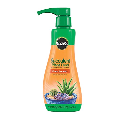 Miracle-Gro Succulent Plant Food, 8 oz., For Succulents including Cacti, Jade, And Aloe, 2 count (Pack of 1)