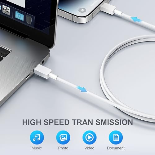 iPhone Charger iPad Charger Original 2.4A 12W USB Wall Charger Foldable Portable Travel Plug and 2 Pack Charging Cable Compatible with iPhone,iPad