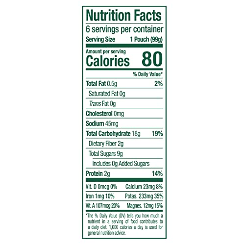 Sprout Organic Baby Food, Stage 2 Pouches, Carrot & Chickpea Plant Powered Protein, 3.5 Oz Purees (Pack of 12)