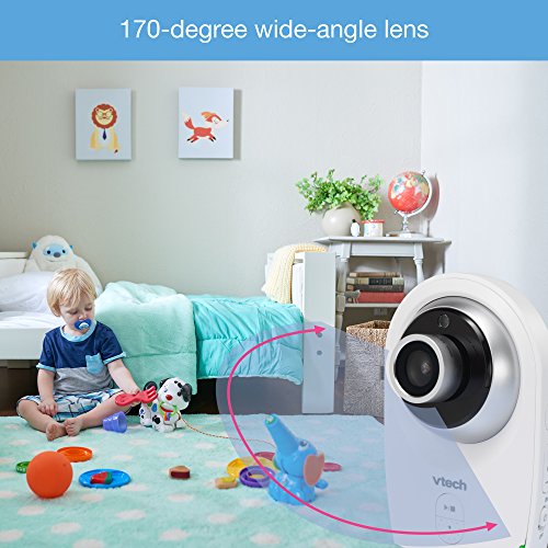 VTech VM351 Video Baby Monitor with Interchangeable Wide-Angle Optical Lens and Standard Optical Lens