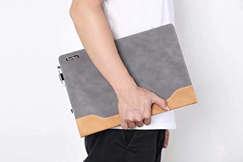 Berfea Stand Case Cover Compatible with Dell Latitude 7430 7420 7410 7400 5430 5420 5421 Laptop 14 Inch Notebook Protective Case Sleeve,with Cooling Bracket (326x215mm,Gray)