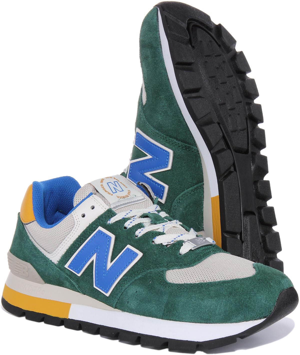 New Balance Men's ML574DVG Sneaker, Green, 11
