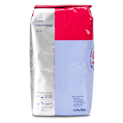 Cavex ColorChange Alginate Impression Material, Fast Set, 500 Grams