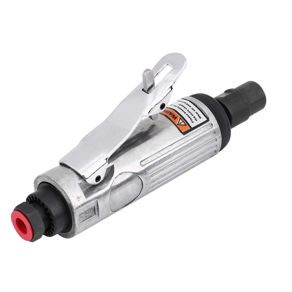 Acouto 1/4" Pneumatic Die Grinder 90PSI Pneumatic Air Die Grinder Grinding Kit Polishing Engraving Tool