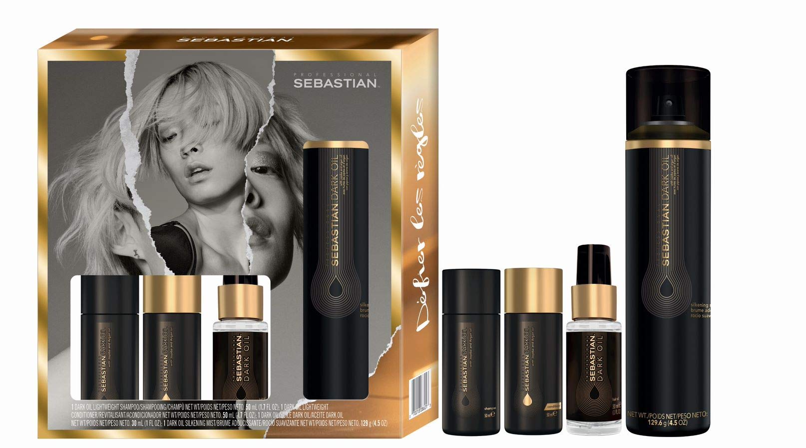 Sebastian Dark Oil Shampoo, Conditioner and Treatments Collection, Infused with Jojoba Oil and Argan Oil