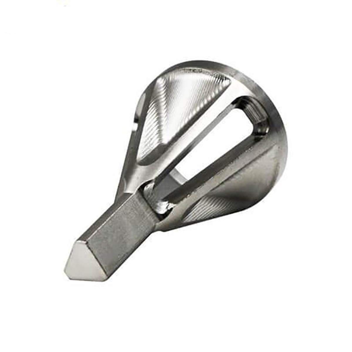 MEW 2PCS Deburring External Chamfer Tool, Grinding Angle Trimming Tool for Chuck Drill Bit (Triangular Handle Chamfer and Hexagonal Handle Chamfer)