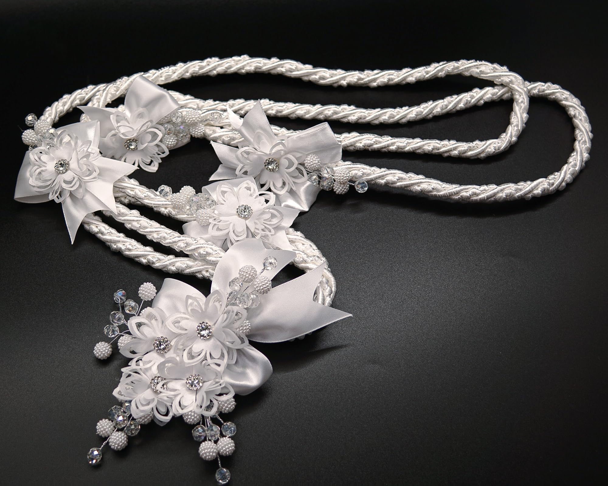 Lassos Boutique Ivory White Wedding Lasso Rope Traditional Lazo Cord (White)