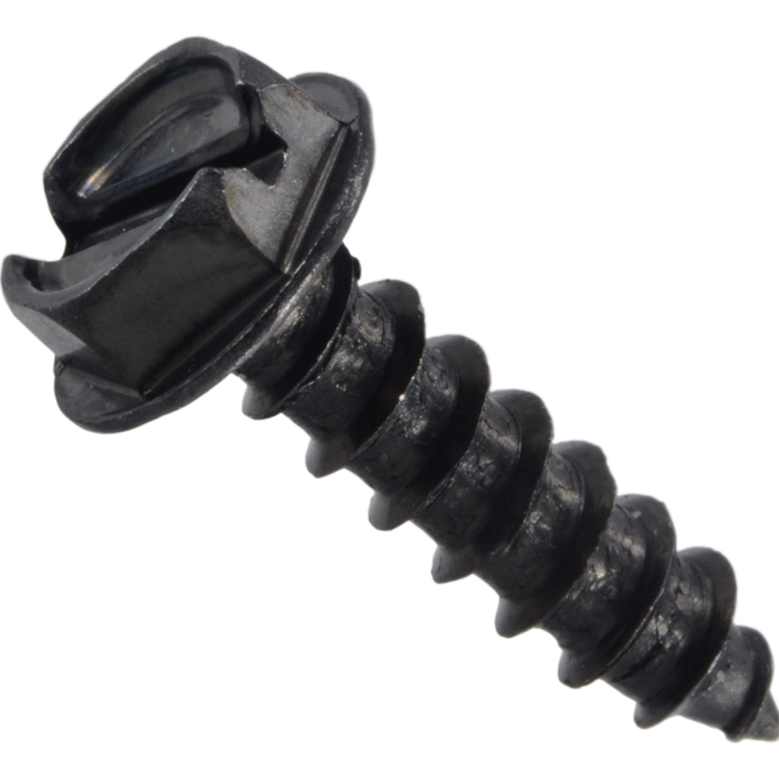 Hard-to-Find Fastener 014973508975 508975 10 x 1/2 Hex Washer Sheet Metal (20 Pieces), Black