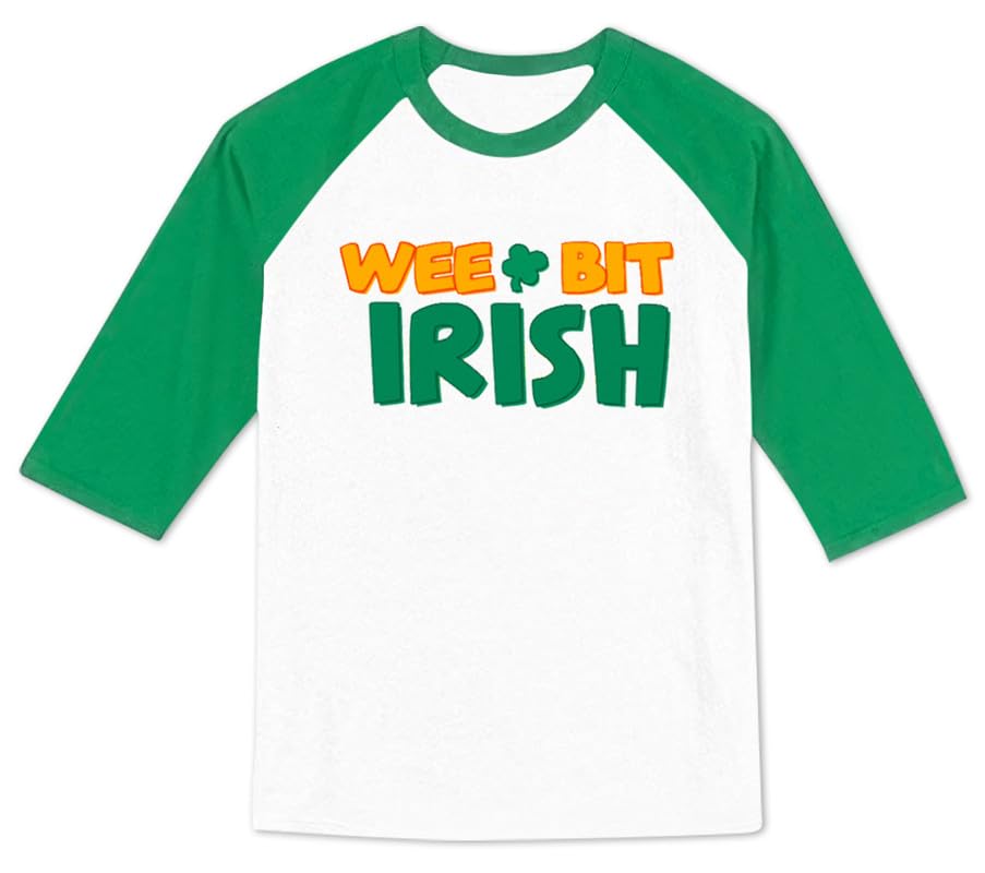 Toddler Boys St. Patrick's Day Funny We Bit Irish Raglan Sleeve Tee Irish Cute Shirt for Toddler Girls 1-2 Years 2XS