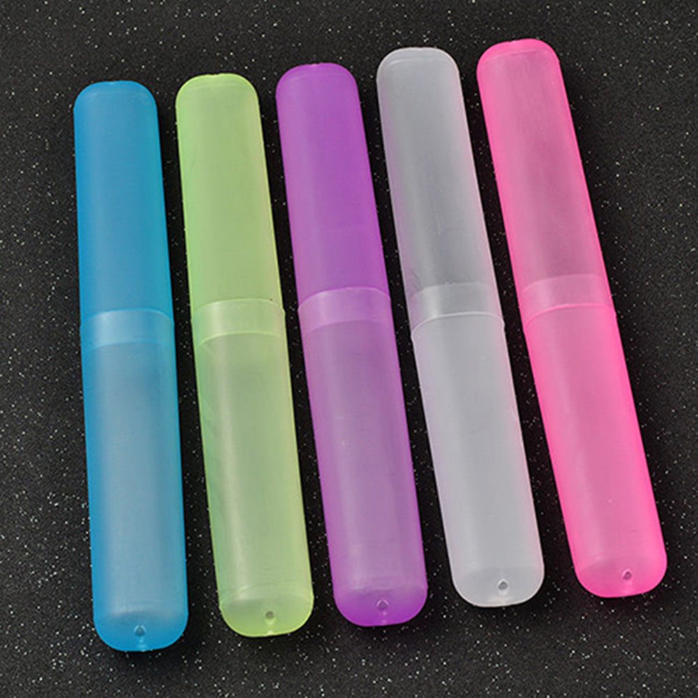 Bluelans® Pack of 5 Plastic Toothbrush Case/Holder for Daily and Travel Use
