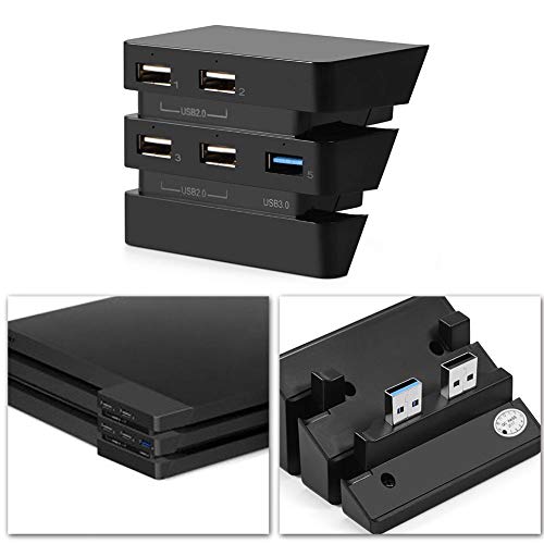 Portable USB Hub 2.0 & 3.0 Hub Controller Adapter for PS4 Pro Console