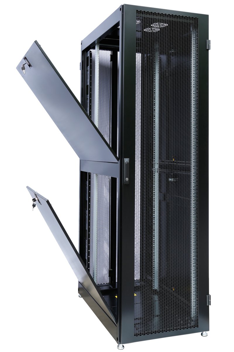 RAISING ELECTRONICS 42U Rack Mount Internet/Network Data Server Cabinet Enlosure 1000mm (39inch) Deep with Server Fan (Enterprise 42U 1000mm)