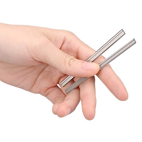 3-1/4 inch Carbide (TCT) Hand Planer Blades for Woodworking,Portable Double-Edged Reversible Power Planer Knives for Bosch DeWalt Black & Decker Makita Ryobi Wen Craftsman Porter Cable