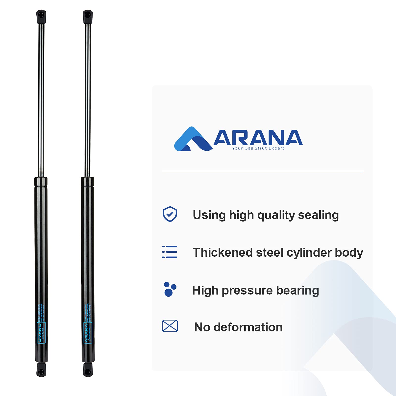 2pcs ARANA 4369 Gas Charged Rear Glass Window Lift Support Fit for 2001-2007 Ford Escape | Fit for 2005-2007 Mercury Mariner