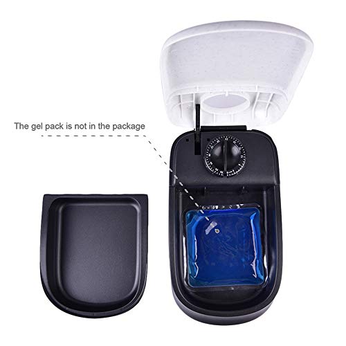 ZZK Automatic Pet Feeder Dog Timer Feeder Cat and Dog Pet Dry Food Dispenser Washing Bowl Convenient Dog Cat Feeding Bowl 48-Hour Timer