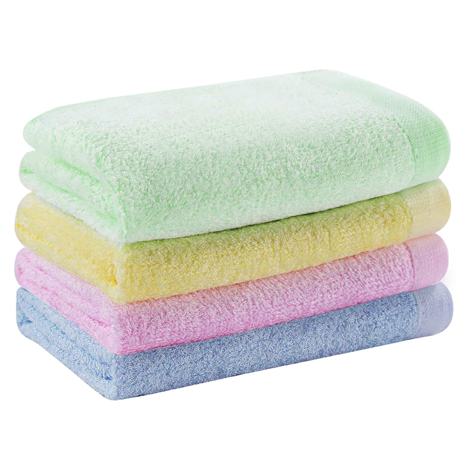 Yoofoss Hand Towels Face Washcloths Towel Set for Bathroom-Kitchen-Hotel-Multi-Purpose, Ultra Soft, Absorbent, 13" x 29" - 4 Pack