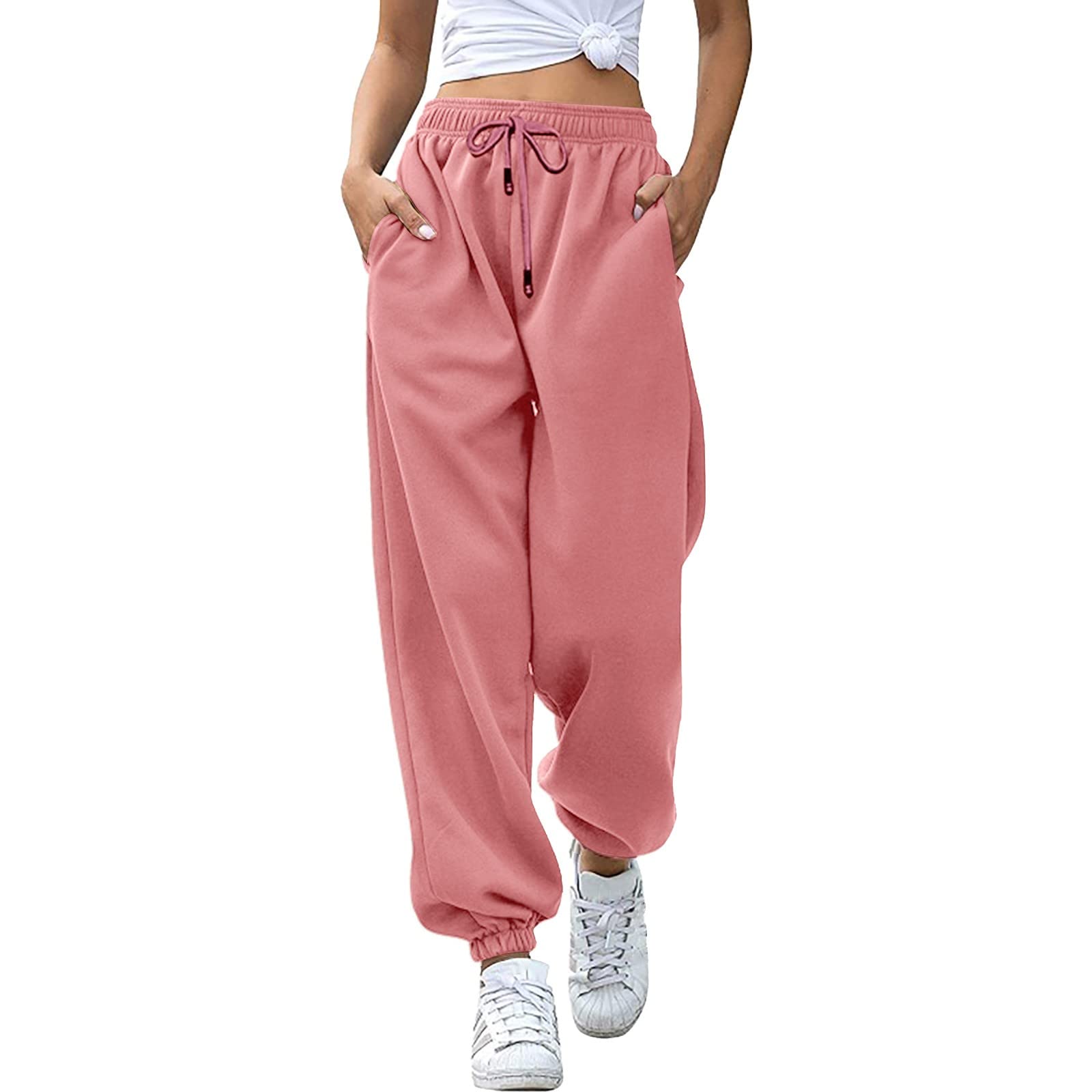 4X Plus Size Pants Women's Bottom Sweatpants Joggers Pants Workout High Waisted Yoga Pants 3X Workout Pants for Women
