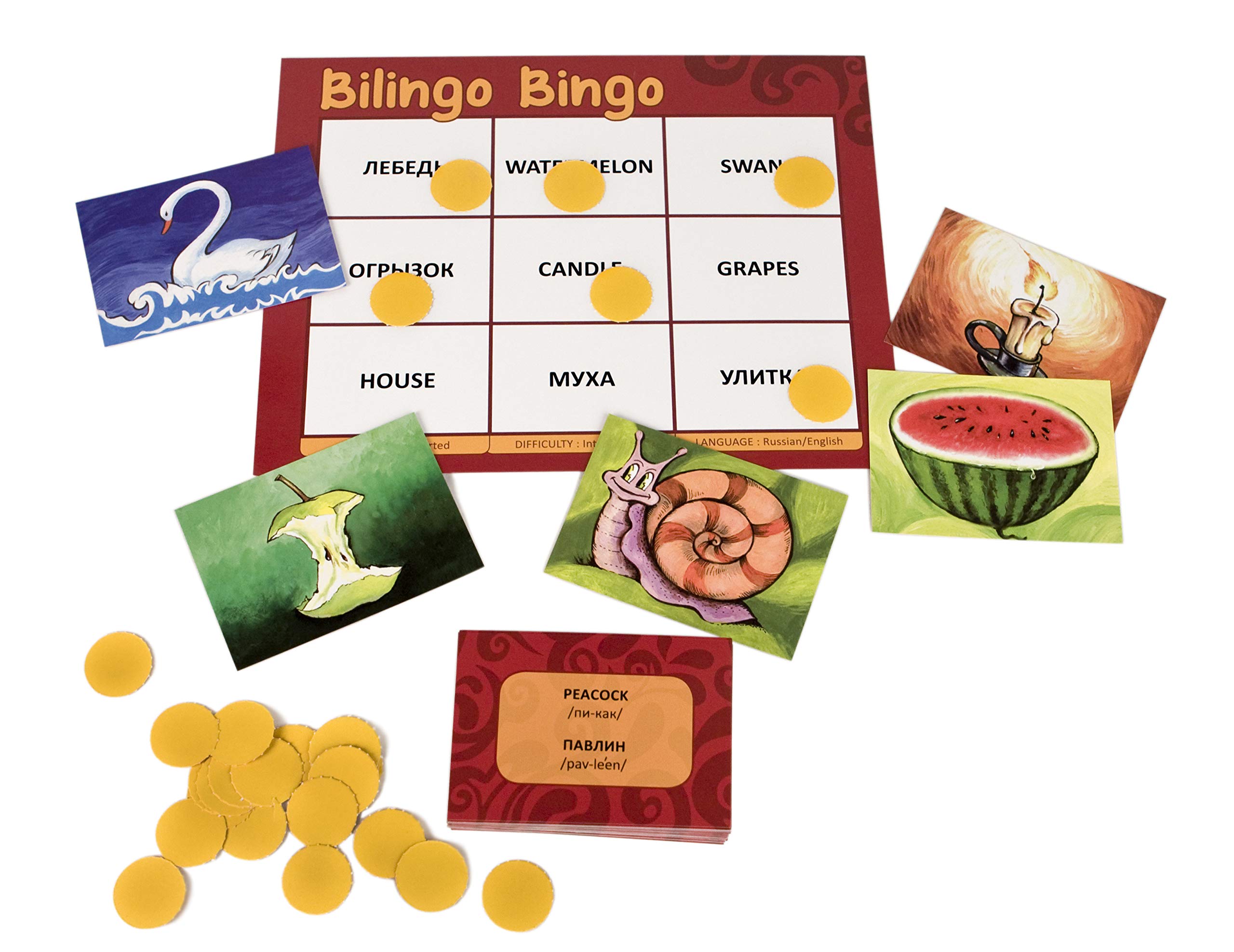 Bilingo Bingo - Bilingual Game English/Russian by Terra Oris