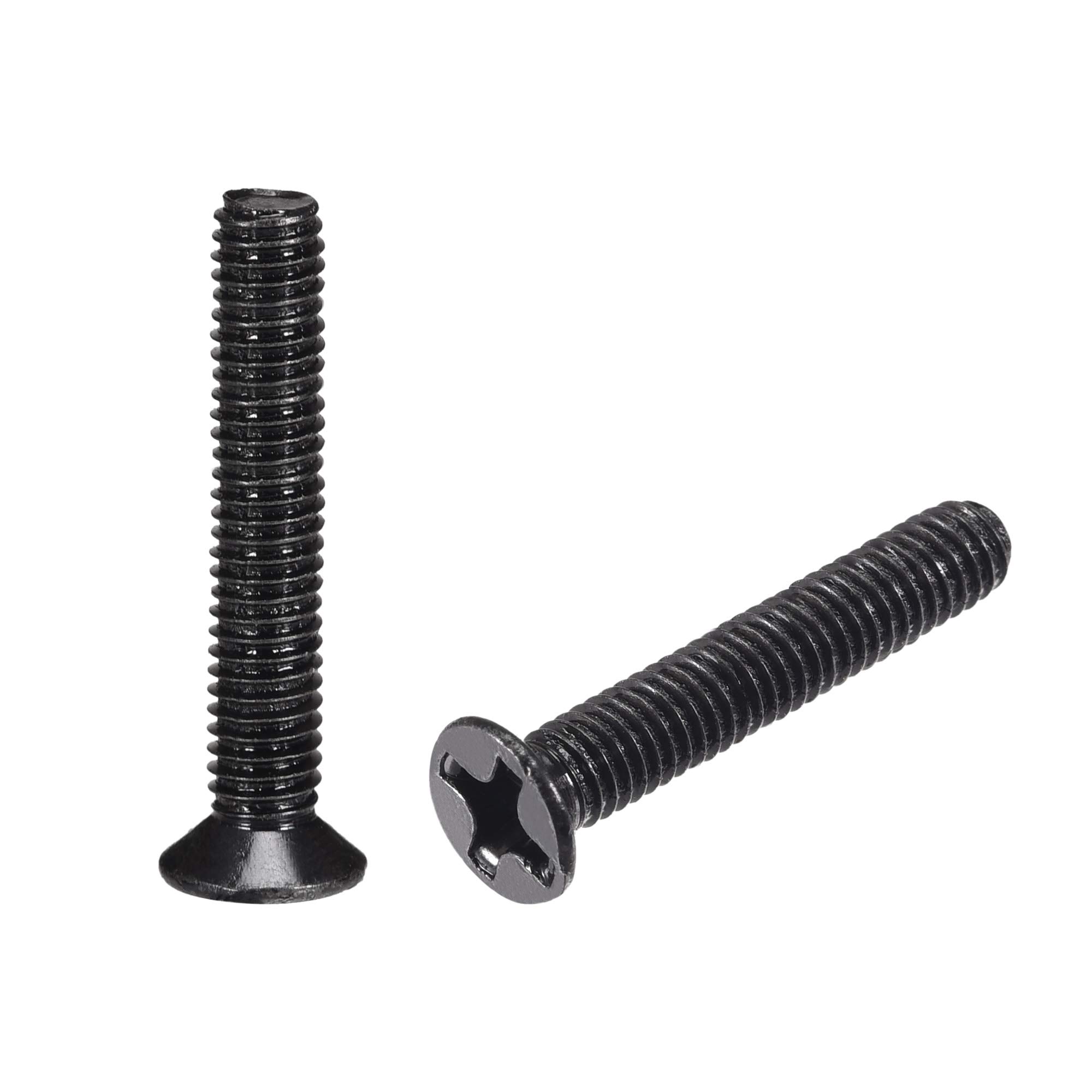 uxcell M3 x 18mm Phillips Screw Fastener Black for Laptop PC TV Fan Switch 200pcs