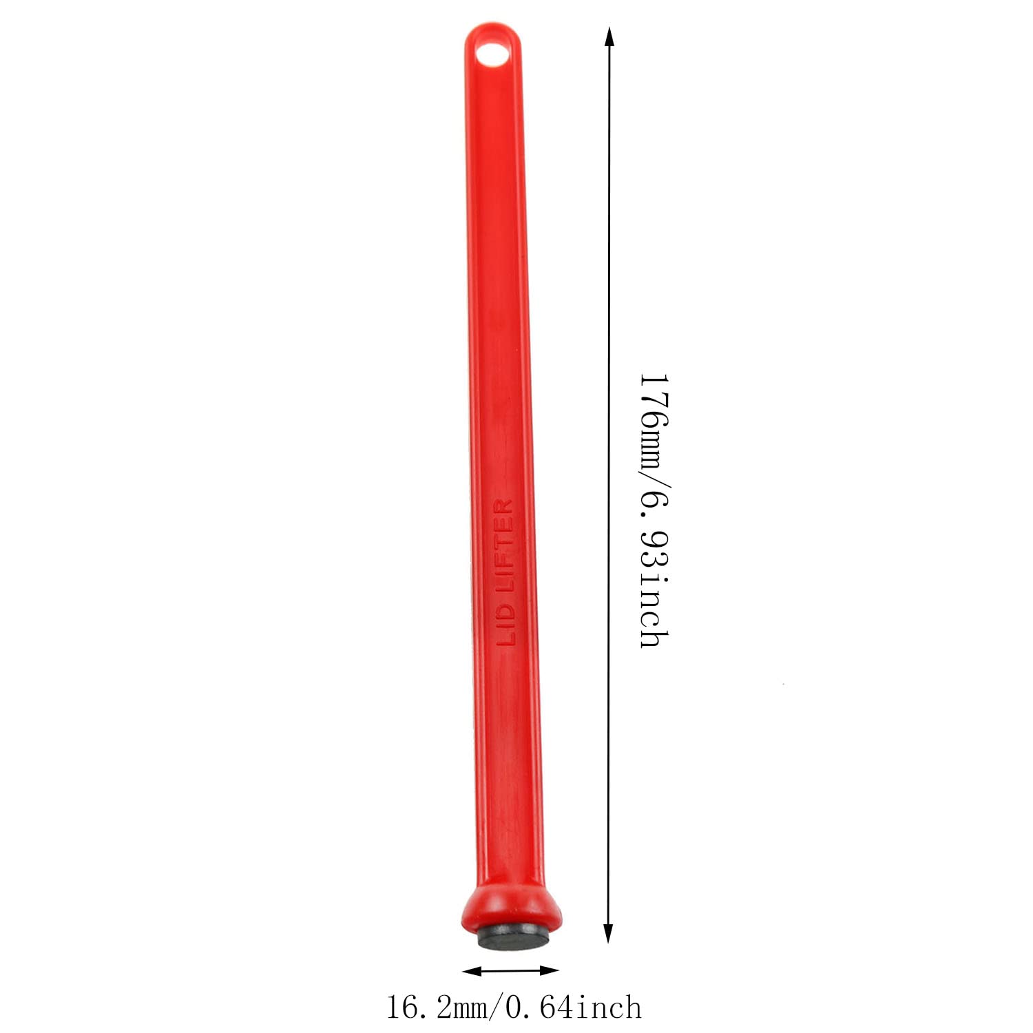 ZZHXSM 2pcs Canning Bubble Popper Bubble Remover and 2pcs Jar Lid Lifter Magnetic Lid Lifter, Household Canning Tools Kitchen Canning Tools, Red