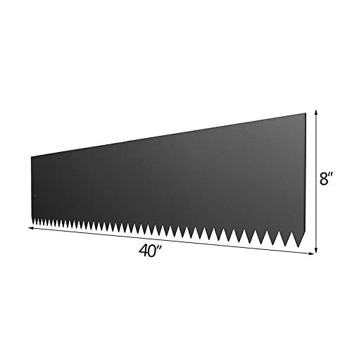 VEVOR Steel Landscape Edging 40 x 8 Inch,Steel Edging 6pcs,Steel Garden Edging Border,Landscape Edging,Steel Lawn Edging,Garden Edging,Garden Border Edging for Landscaping