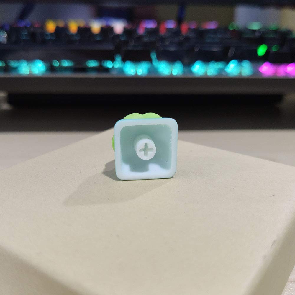HFSECURITY Little Fire Dragon Frog Seed Design Resin Keycaps for Cherry Mx Switch Mechanical Gaming Keyboard Use SA R1 (FrogSeed)