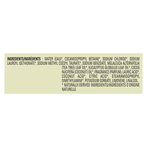 Love Beauty and Planet Radical Refresher 100% Biodegradable Shampoo Detoxifying & Purifying Tea Tree Oil & Eucalyptus Vegan Shampoo 0% Sulfates, Silicones, Parabens, and Dyes 13.5 oz