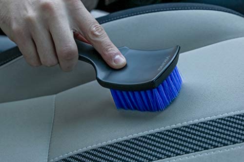 Viking Carpet and Upholstery Cleaning Brush, Scrub Brush for Car Interior and Home, Black/Blue