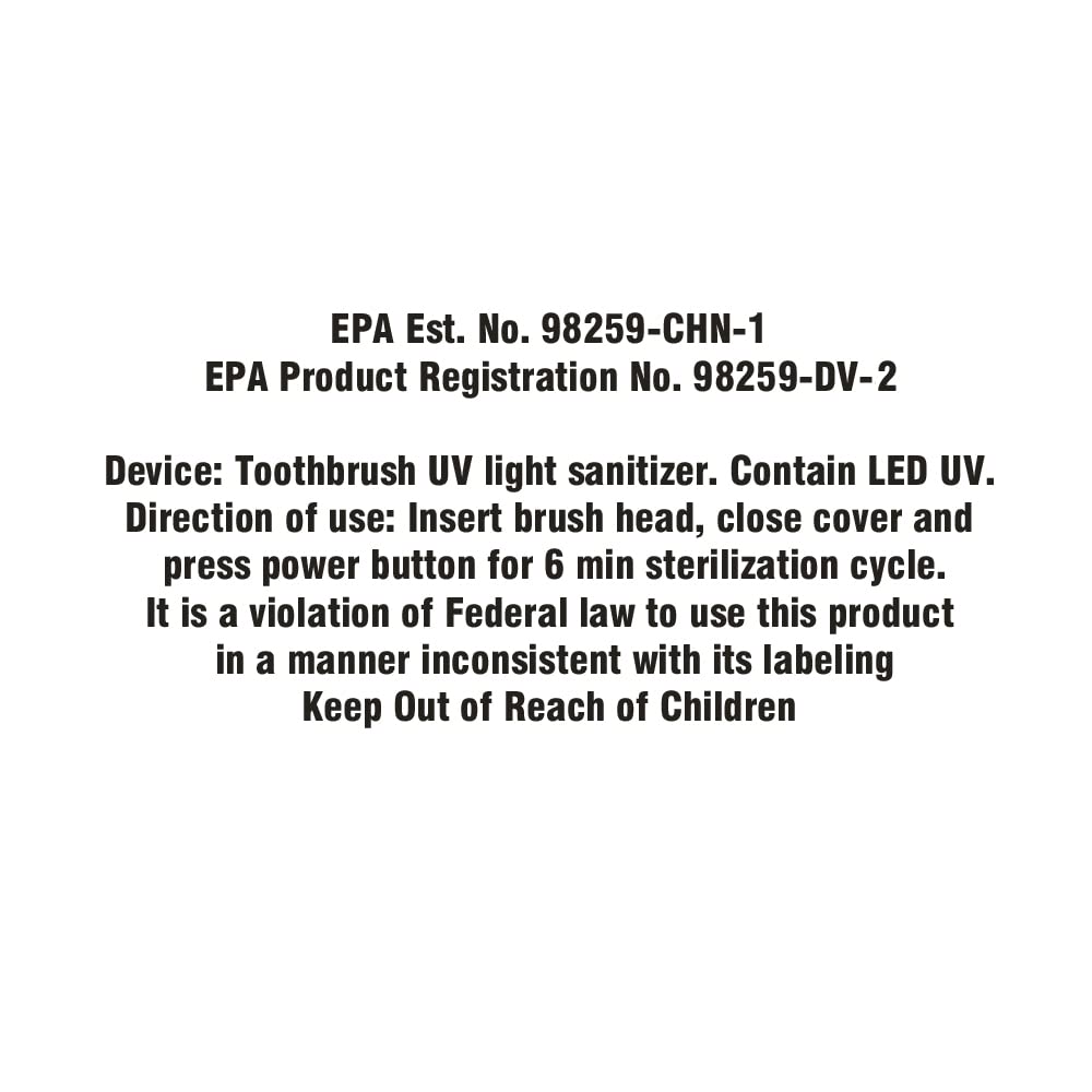 Wagner & Stern UV Toothbrush Sanitizer. Rechargeable Battery, 3D Design, Compatible with All Brush Heads.