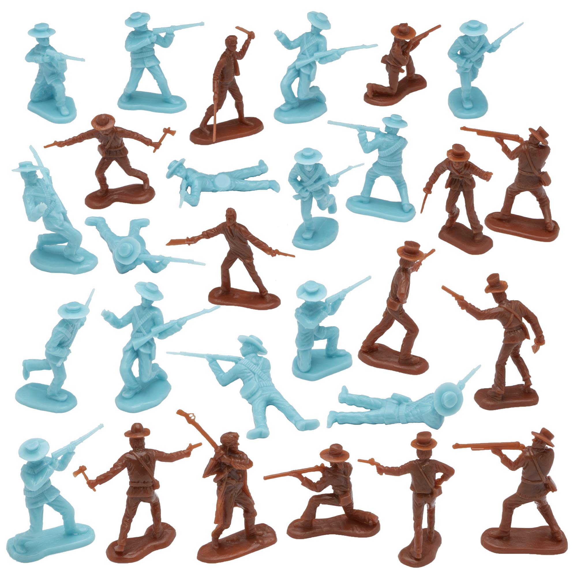 BMC The Alamo Plastic Army Men - Texas vs. Mexico 37pc Soldier Figures