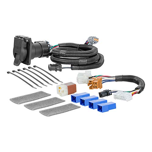CURT 56357 Vehicle-Side Custom RV Blade 7-Pin Trailer Wiring Harness, Fits Select Nissan Pathfinder, Infiniti JX35, QX60 , Black