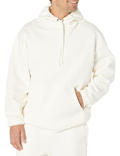 Amazon Essentials Men's Oversized-Fit Hoodie (Available in Big & Tall), Eggshell White, X-Large