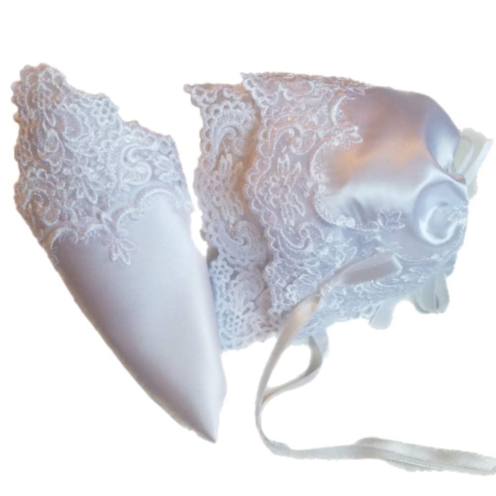 3Plus Blessing Bonnet, Baby Handkerchief Baptism Keepsake