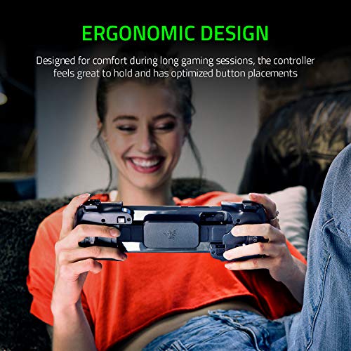 Razer Kishi for Android - Smartphone Gaming Controller (USB-C Connection, Ergonomic Design, Individual Fit for Mobile Phones, Analog Stick, Ultra Low Latency) Black