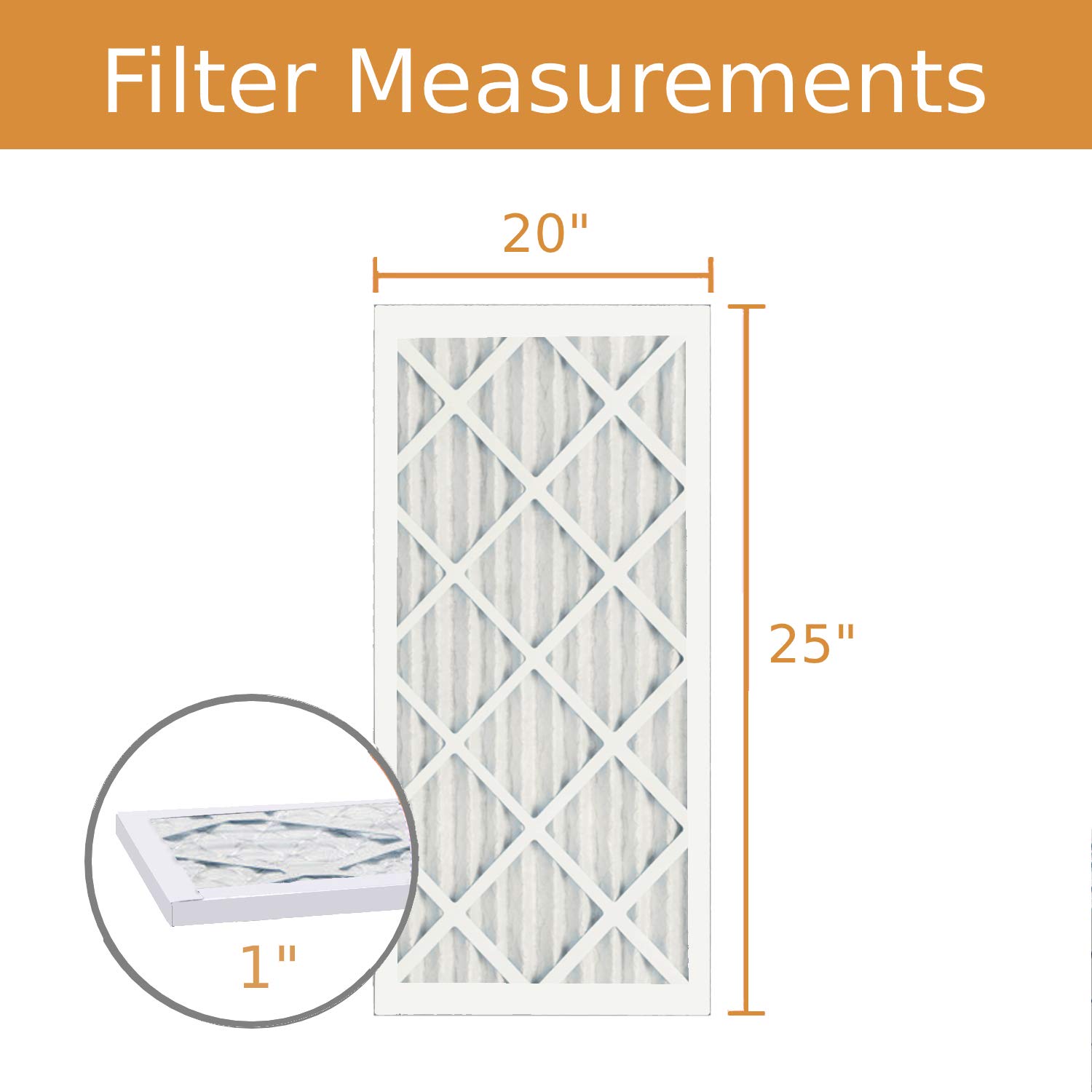 20"X25"X1" Xtreme Plus Air Guard Pleat Furnace Filter MERV 8 (3 Pack)