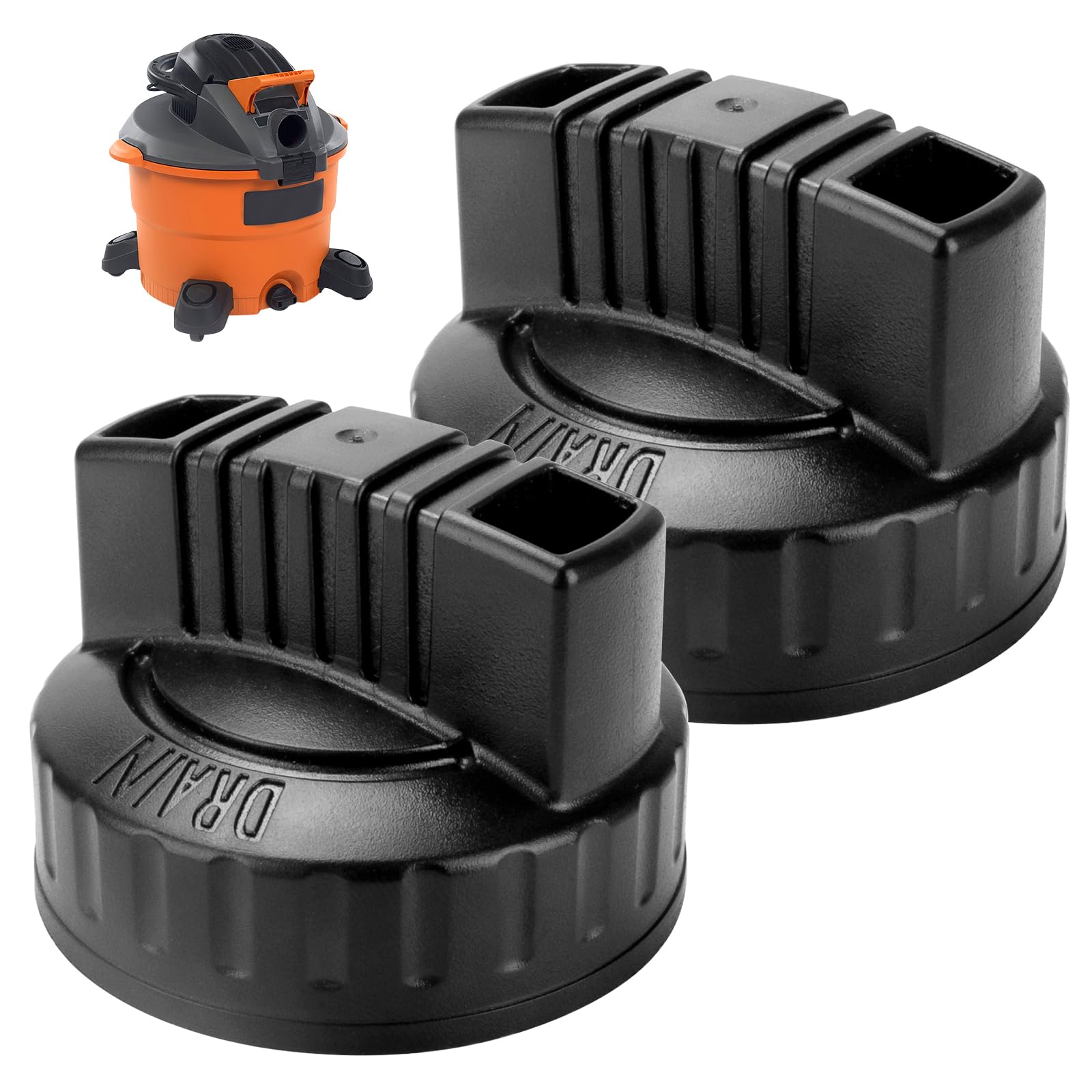 47922 Vac Drain Cap Compatible with Ridgid Shop Vacuum Cleaner, 1.97'' ID Wet/Dry Vacuum Replacement Drain Capďź2packďź