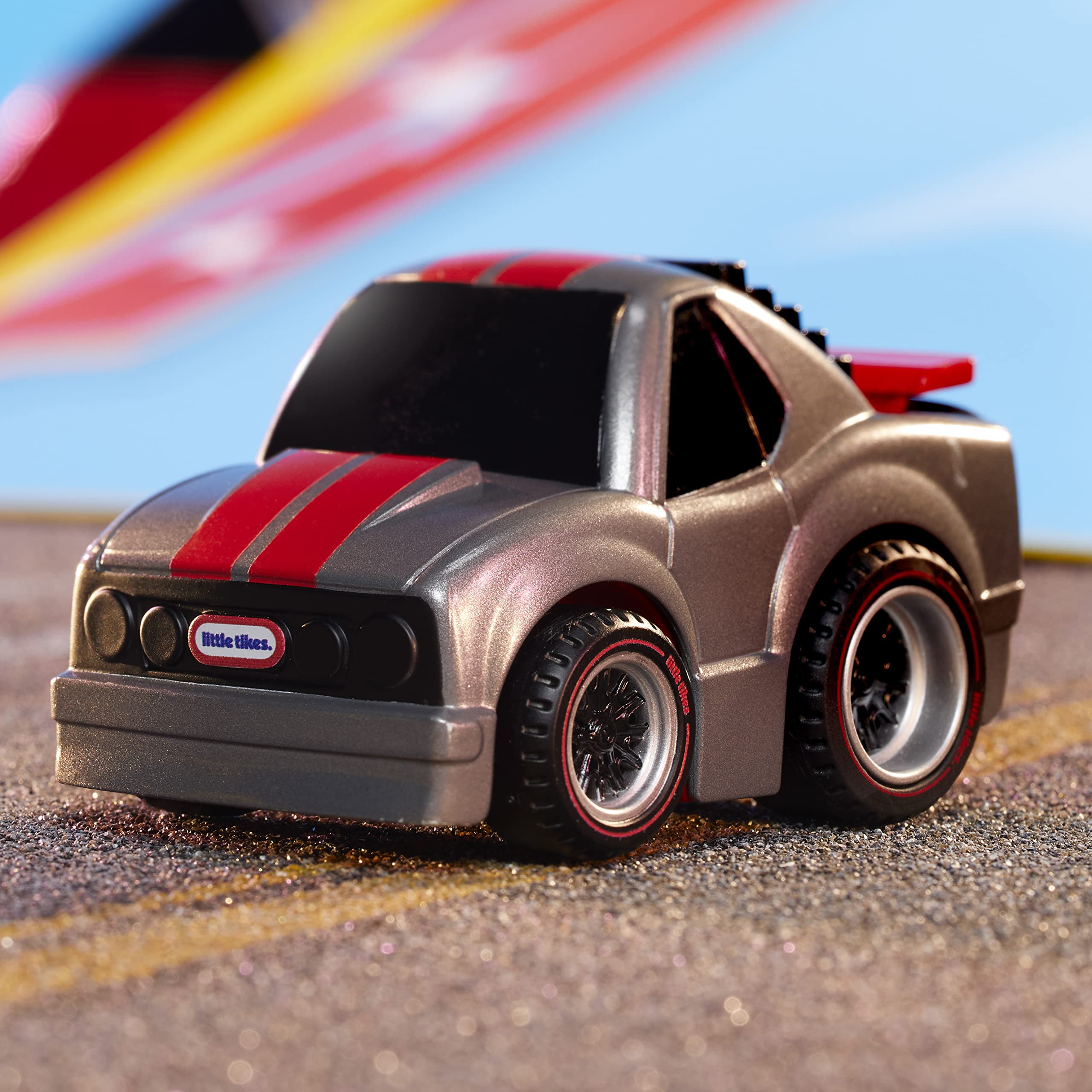 Little Tikes® My First Cars™ Crazy Fast™ 4-in-1 Dunk’n, Stunt’n, Game’n Set with one Exclusive Pullback Toy Car Vehicle, Goes up to 50ft!