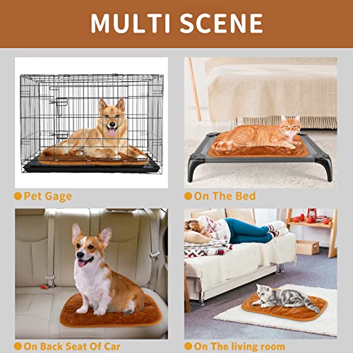 AUPETEK Self-Warming Cat Bed Indoor/Outdoor Super Soft Self Heating Pet Mat Washable Thermal Pad for Cat & Dog……
