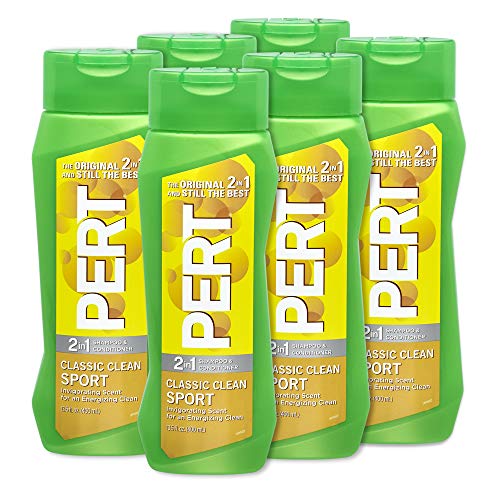 PERT 2-in-1 Classic Clean Sport Shampoo and Conditioner 13.5 Ounce (Pack of 6)
