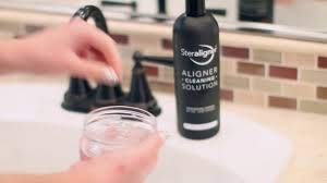 Steraligner® Aligner Tray Cleaning Solution | 16oz Bottle with Marked Cleaning Tray | Improves Dental Hygiene, Reduces Tartar, Removes Plaque | Healthier Teeth and Gums