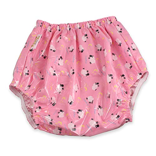 Rearz - Crystal High Gloss Waterproof Pant - Pink Sheep (X-Large)