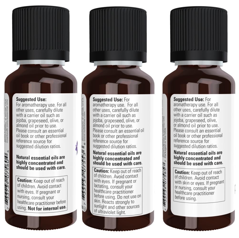 3-Pack Variety of NOW Essential Oils: Summer Fun - Lavender, Grapefruit, Peppermint