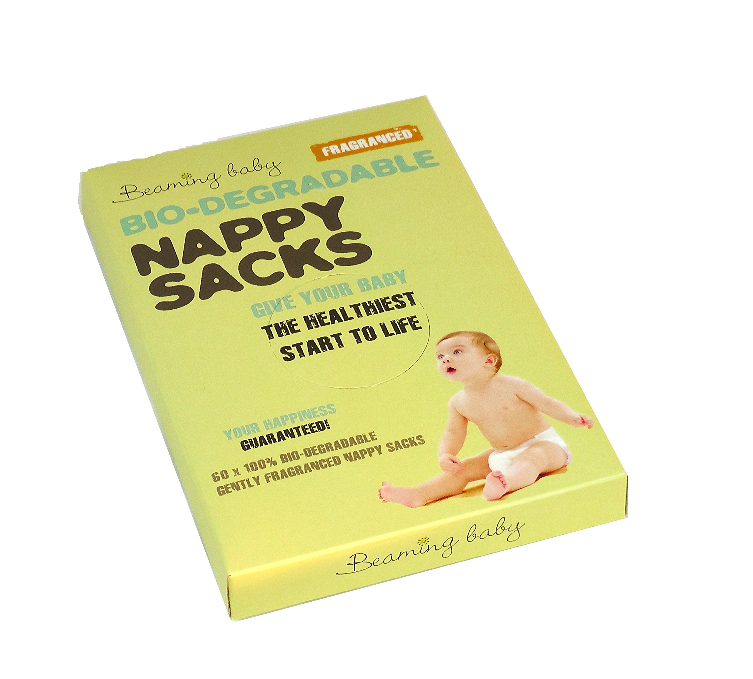 Bio-Degradable Nappy Sacks Fragranced- (60 sacks ) Beaming Baby