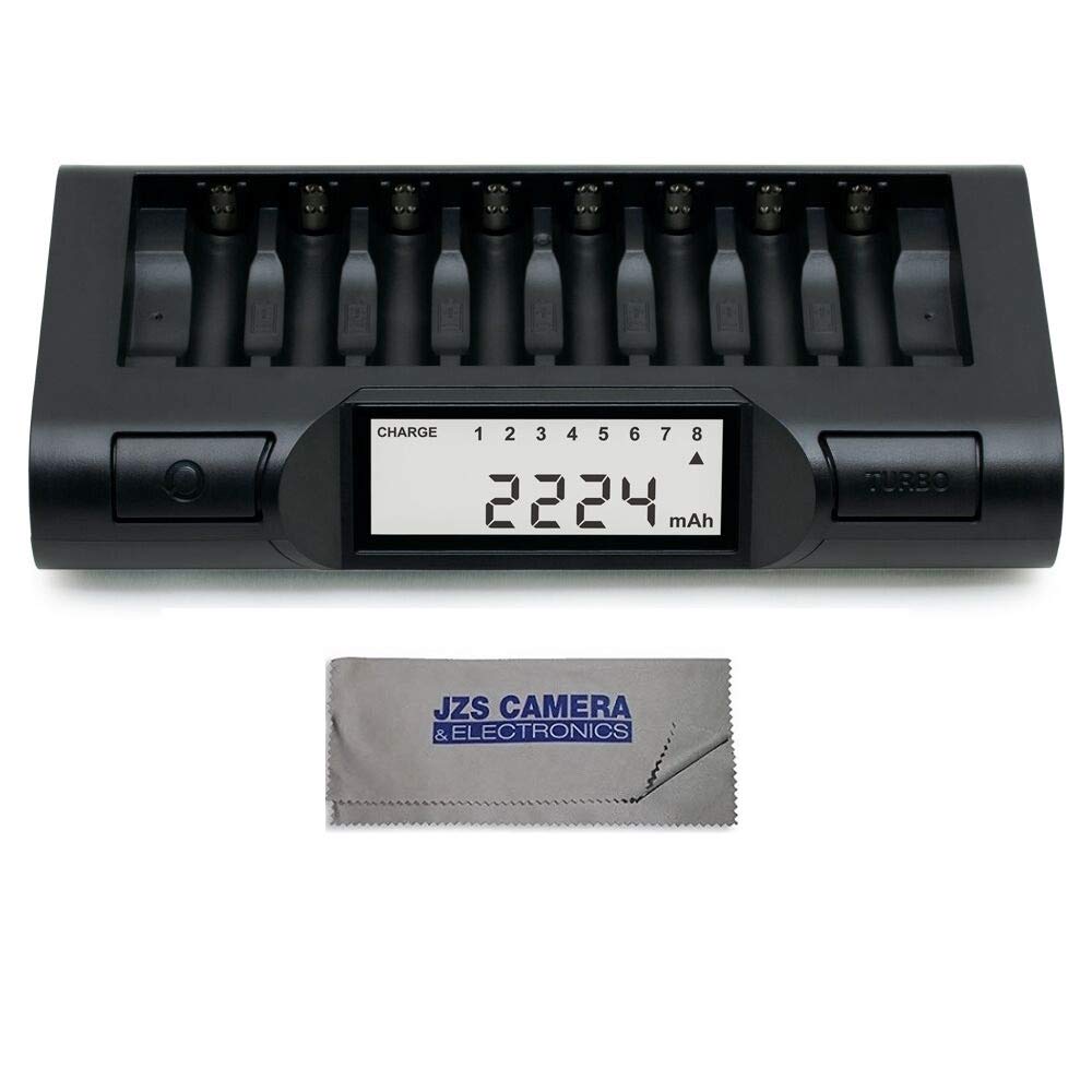 Powerex MH-C980 Turbo Charger Analyzer for AA/AAA Batteries with Bonus Free Lens Cloth